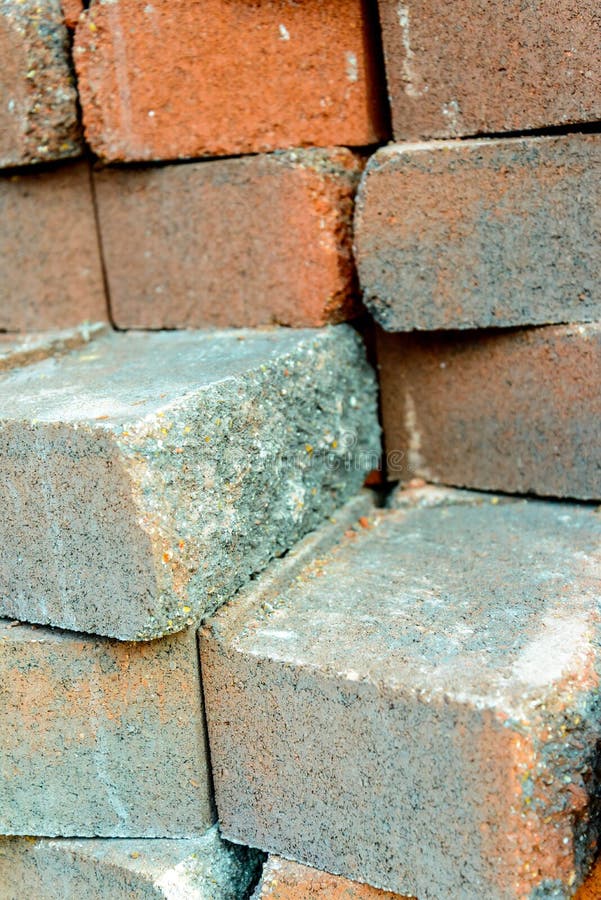 Stacked bricks stock photo. Image of city, stacked, landscape - 41783272