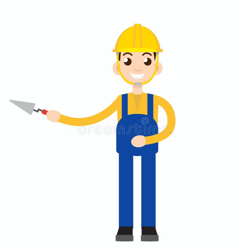 Masonry Character Icon. Vector Illustration Stock Vector - Illustration ...