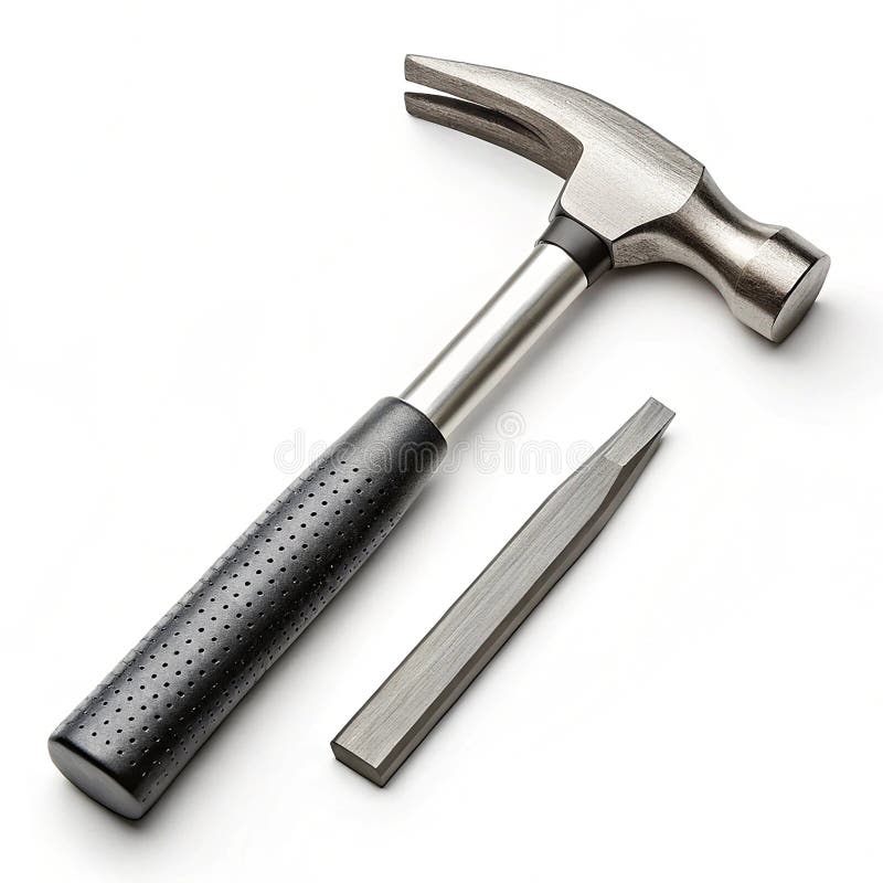 Masonry Hammer with Chisel and Striking Face Stock Illustration ...
