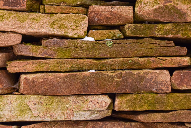 Masonry Made of Flat Stones Stock Image - Image of architecture, design ...