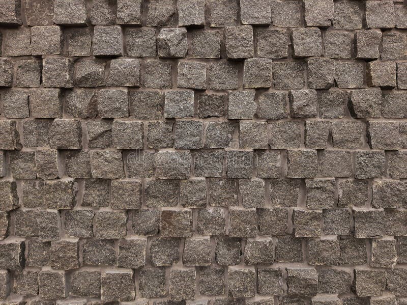 Masonry Made of Natural Stone in the Form of Multi-level Squares Stock ...
