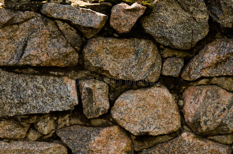 Masonry. Old Masonry. the Wall is Built of Stone. Architectural Texture ...