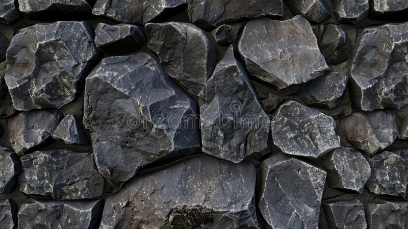 Masonry Stones Pattern in Shades of Black and Gray, Ai Generated Stock ...