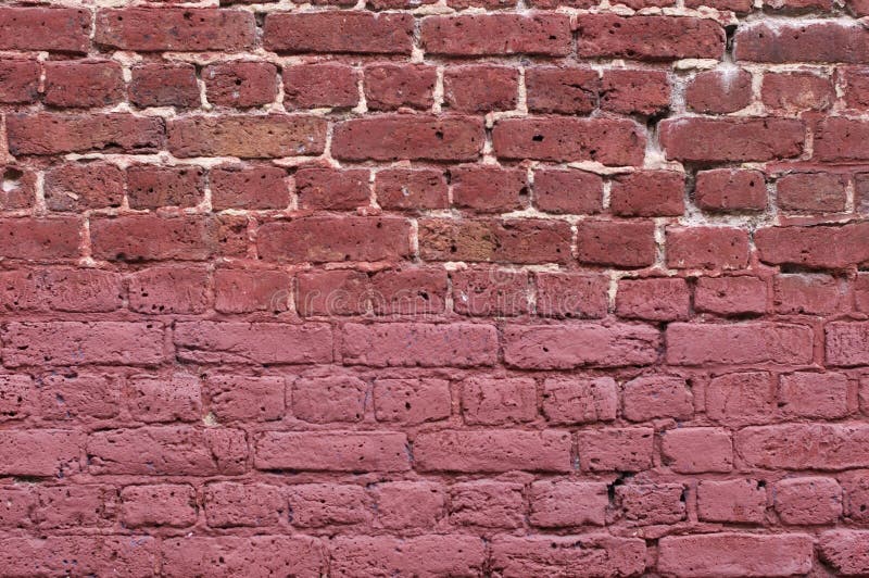 Natural Red Brick Background, Masonry Texture with Blue Ceramic Tiles ...