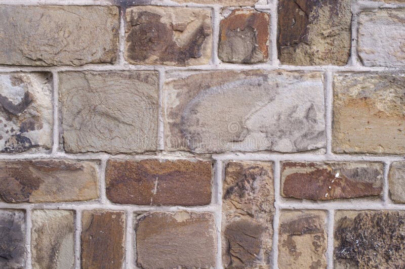 Masonry Texture, Natural Red Brown Brick Background, Solid Wall of the ...