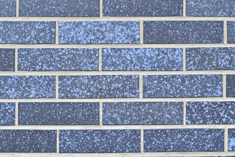 Masonry Wall Built of Blue Bricks Stock Image - Image of strong, lines ...