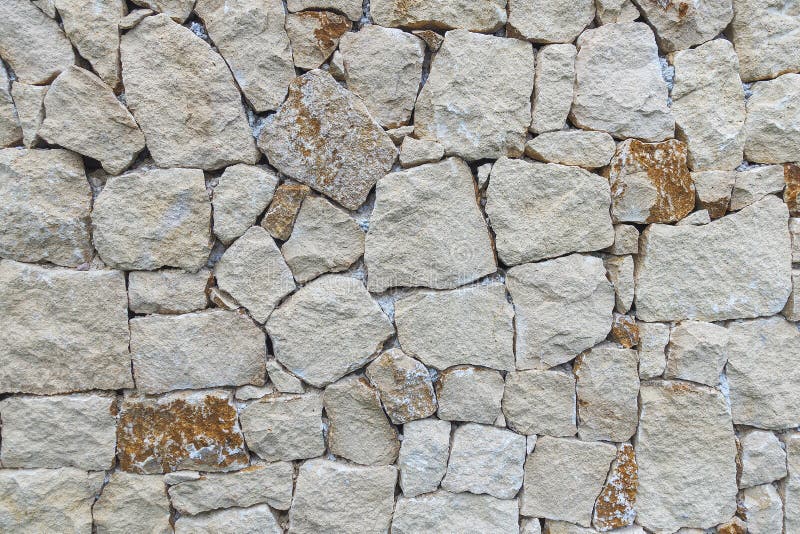 Masonry Wall of Stones with Irregular Pattern Texture Background Stock ...