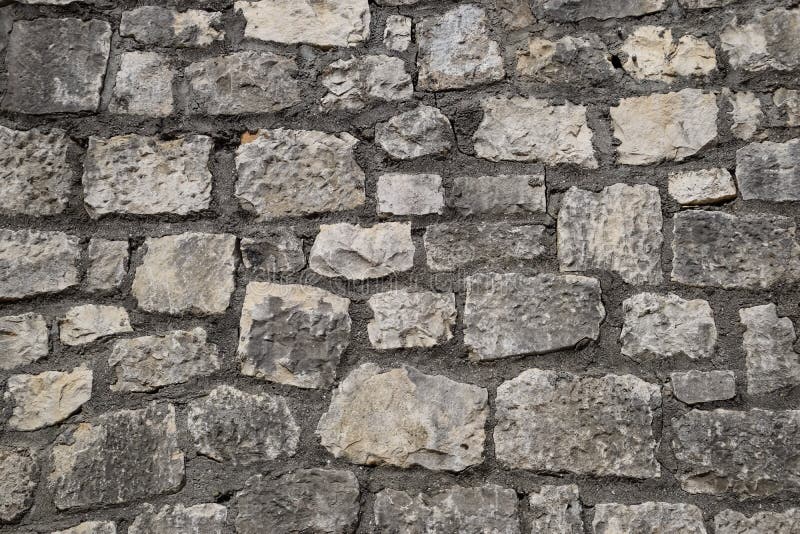 Masonry Walls of Limestone Blocks Stock Image - Image of architecture ...