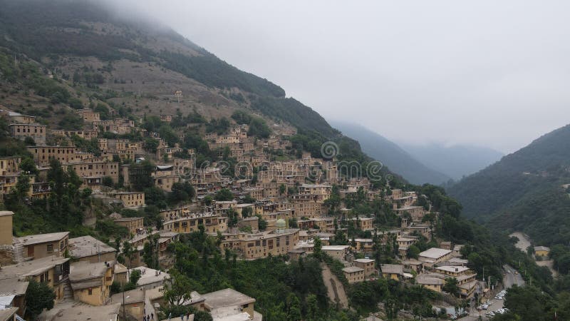 Masouleh Beautiful Rooftop Village in Iran Stock Image - Image of leaf ...