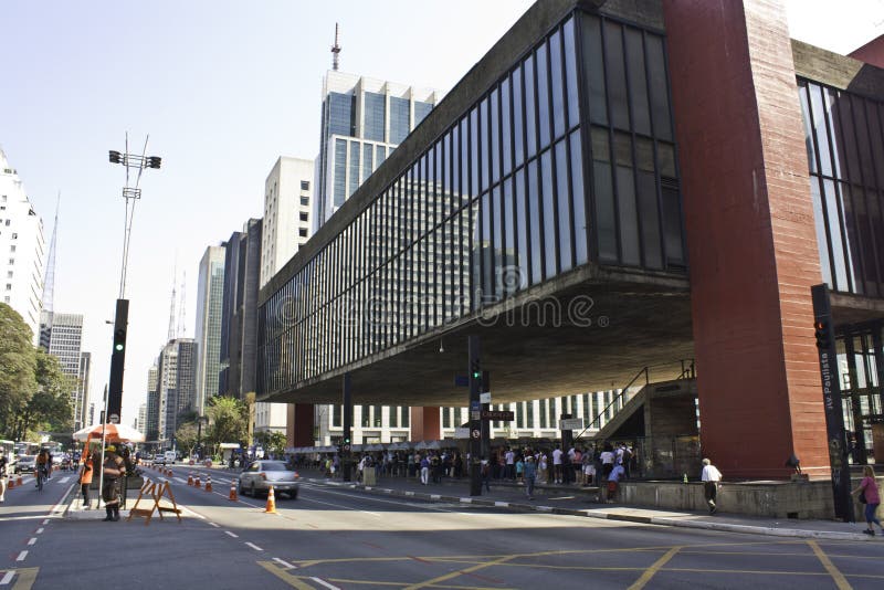 MASP - Sao Paulo - Brazil editorial stock photo. Image of ...