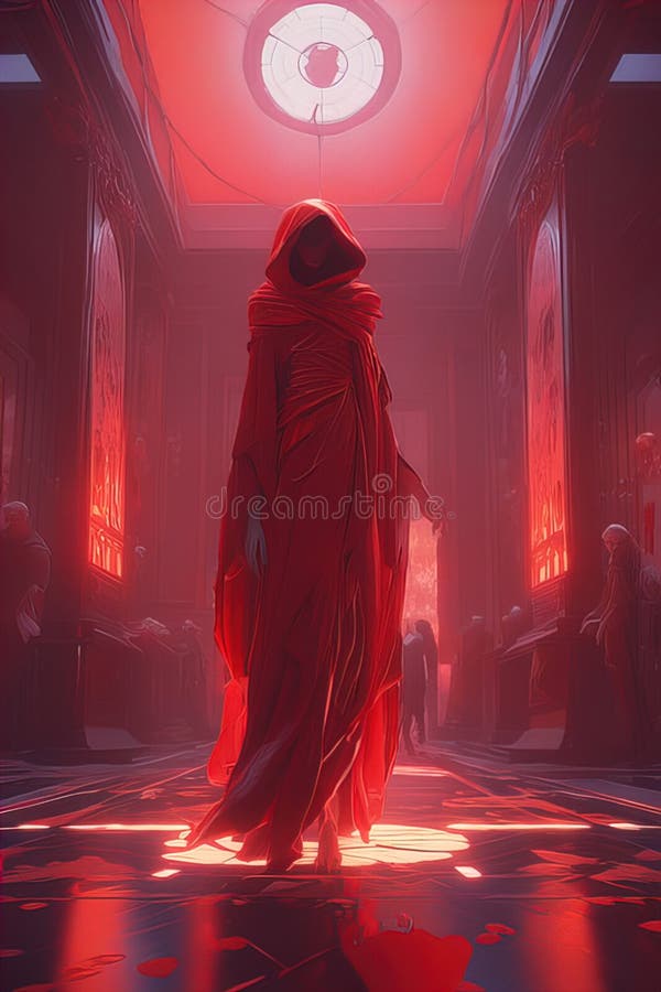 The Masque of the Red Death Stock Illustration - Illustration of night ...