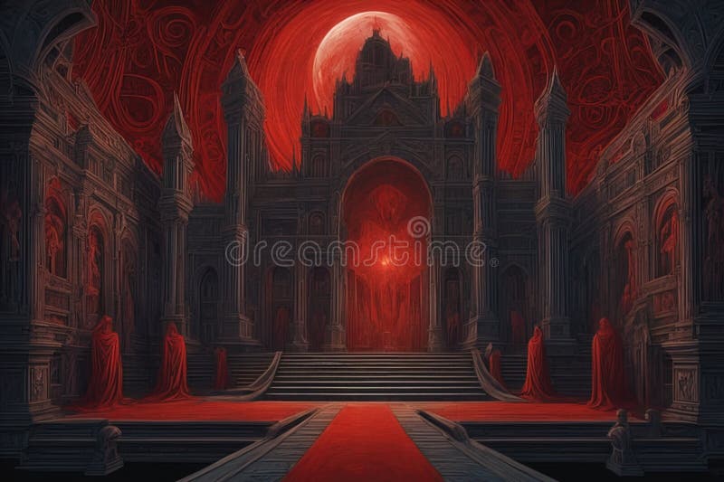 The Masque of the Red Death Stock Illustration - Illustration of horror ...