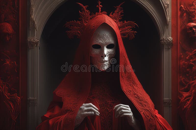 The Masque of the Red Death Stock Illustration - Illustration of ...