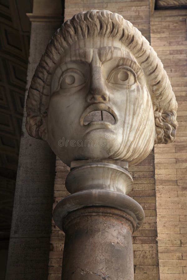 Masque Romain De Drame Antic, Rome, Italie Image stock - Image du ...