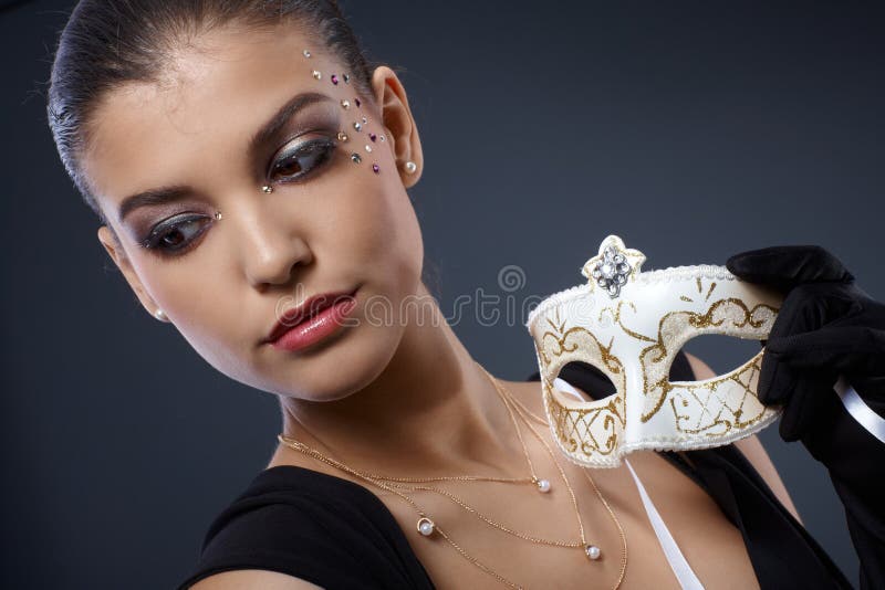 Masquerade elegance stock image. Image of black, beauty - 28890965