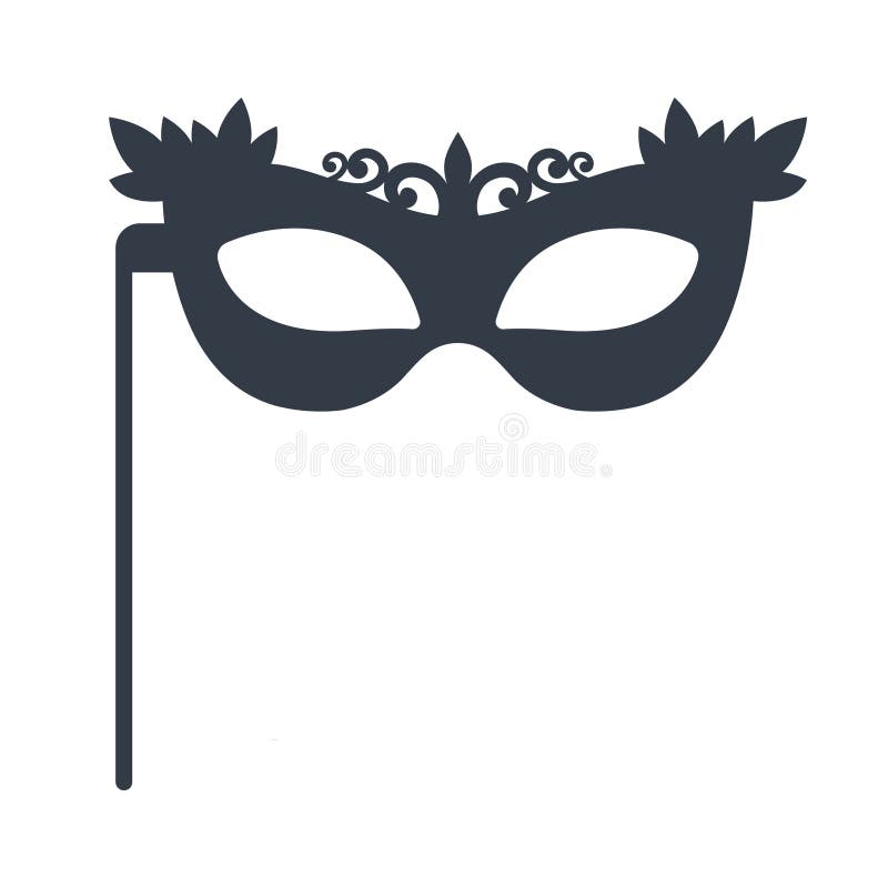 Masquerade female mask. stock vector. Illustration of design - 335885867