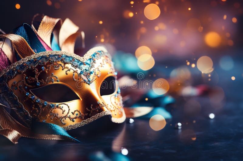 Masquerade Magic: Intricate Carnival Masks Stock Image - Image of party ...
