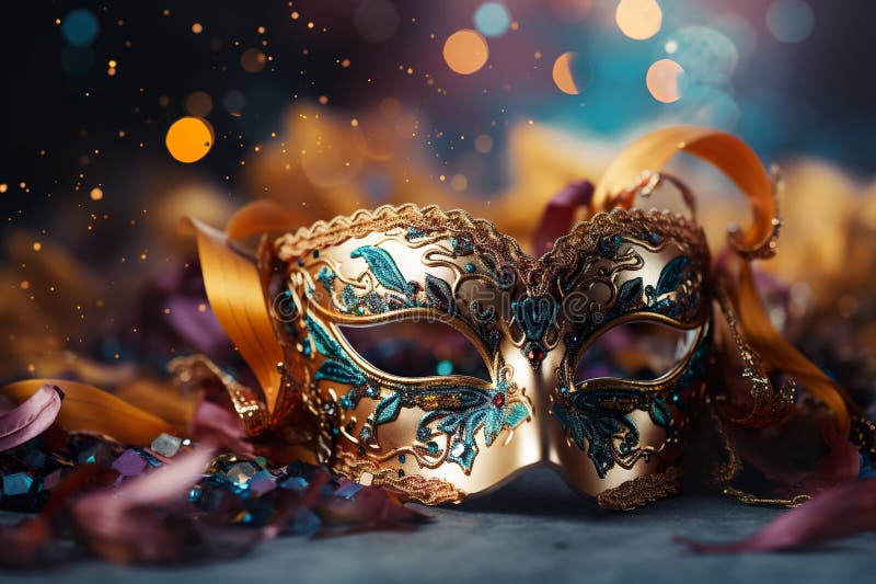 Masquerade Magic: Intricate Carnival Masks Stock Photo - Image of ...