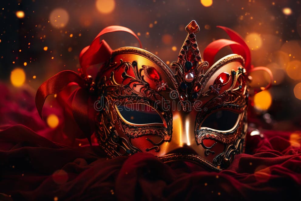 Masquerade Magic: Intricate Carnival Masks Stock Photo - Image of ...