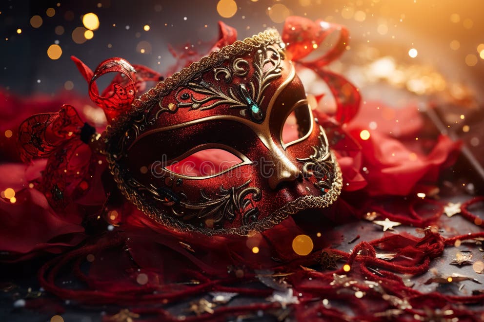 Masquerade Magic: Intricate Carnival Masks Stock Photo - Image of ...