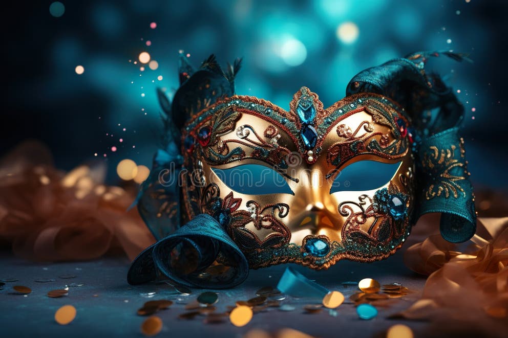 Masquerade Magic: Intricate Carnival Masks Stock Photo - Image of party ...