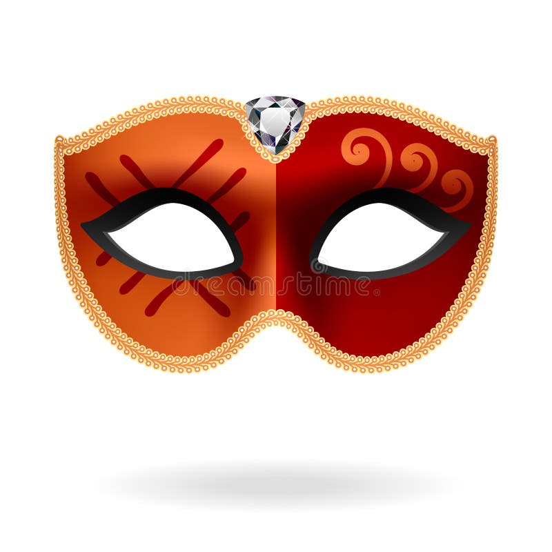 Masquerade Mask stock vector. Illustration of human, gold - 13748028