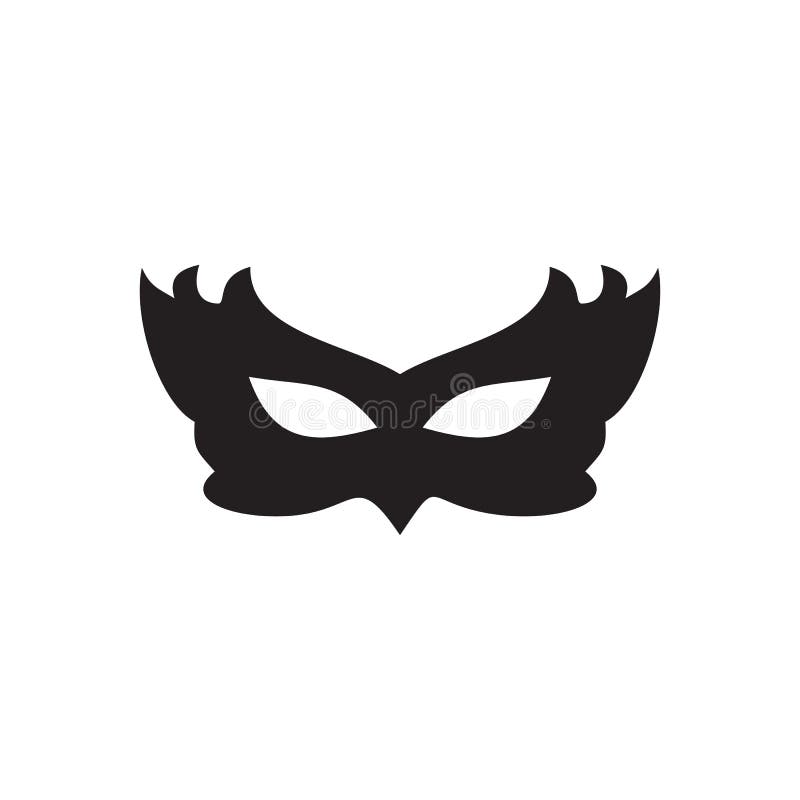 Masquerade Mask Logo Design Template Stock Vector - Illustration of ...