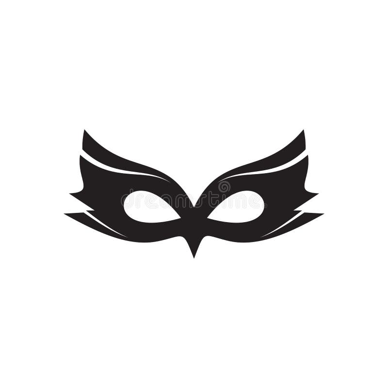 Masquerade Mask Logo Design Template Stock Vector - Illustration of ...
