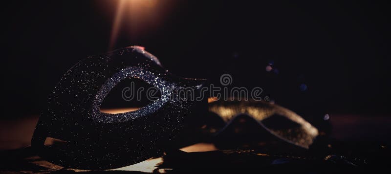 Masquerade masks on stage stock image. Image of glowing - 100804507