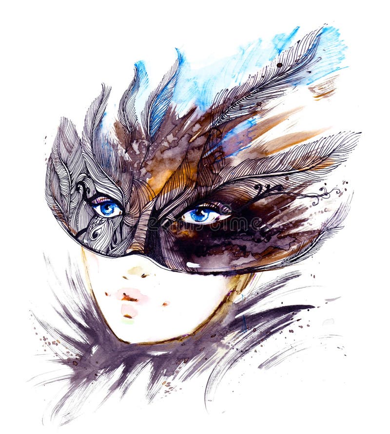 Masquerade stock illustration. Illustration of glamour - 64771667