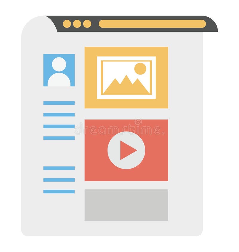 Mass Communication Isolated Vector Icon That Can Be Easily Modified Or ...