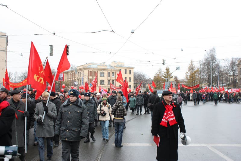 Mass Demonstration of Russian Left on November 7th Editorial ...