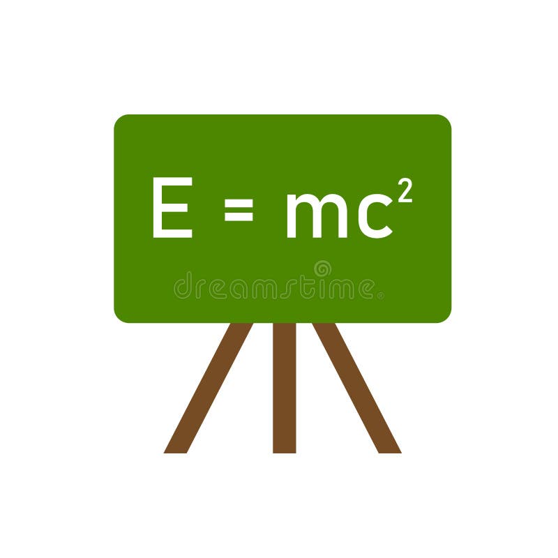 Mass Energy Equivalence in Physics Stock Vector - Illustration of ...