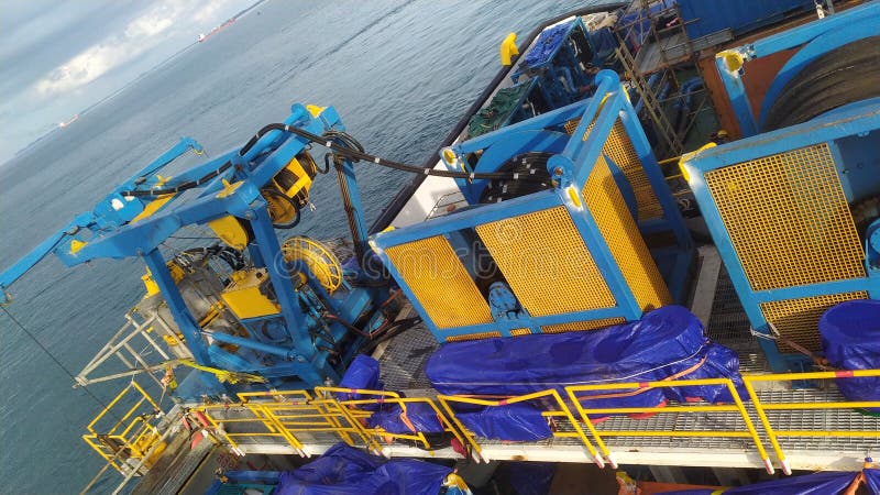 Mass Flow Excavation for Pipeline Freespan Rectification Stock Photo ...