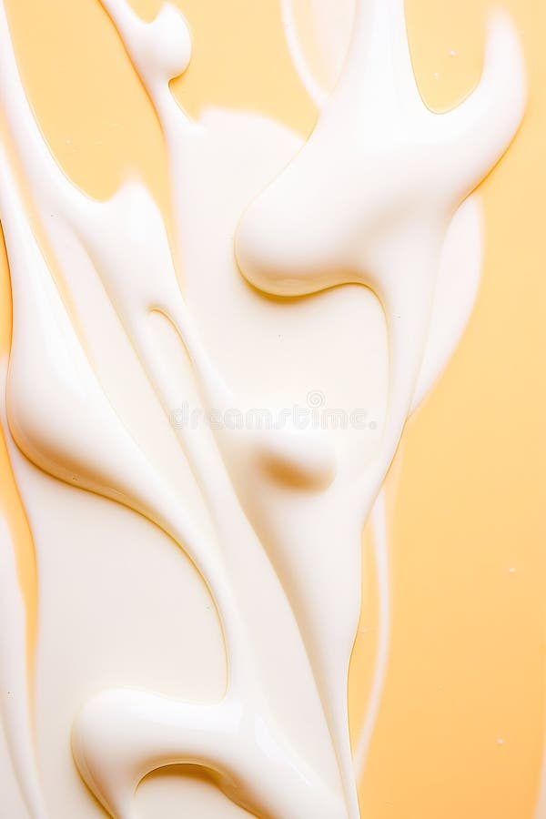 A Mass of Melted White Chocolate. Wave Pattern Stock Illustration ...