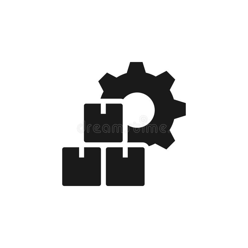 Mass Production, Boxes Icon - Vector. Simple Element Illustration from ...