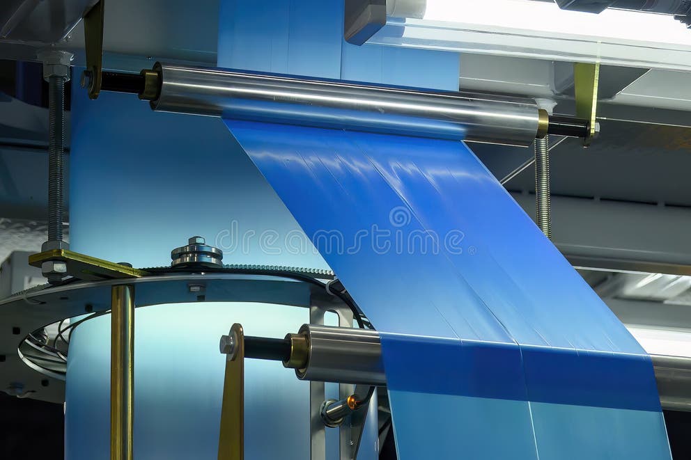 The Mass Production of Plastic Bags Stock Image - Image of mechanism ...