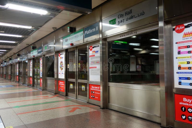 Mass Rapid Transit in Singapore. Editorial Photo - Image of commute ...