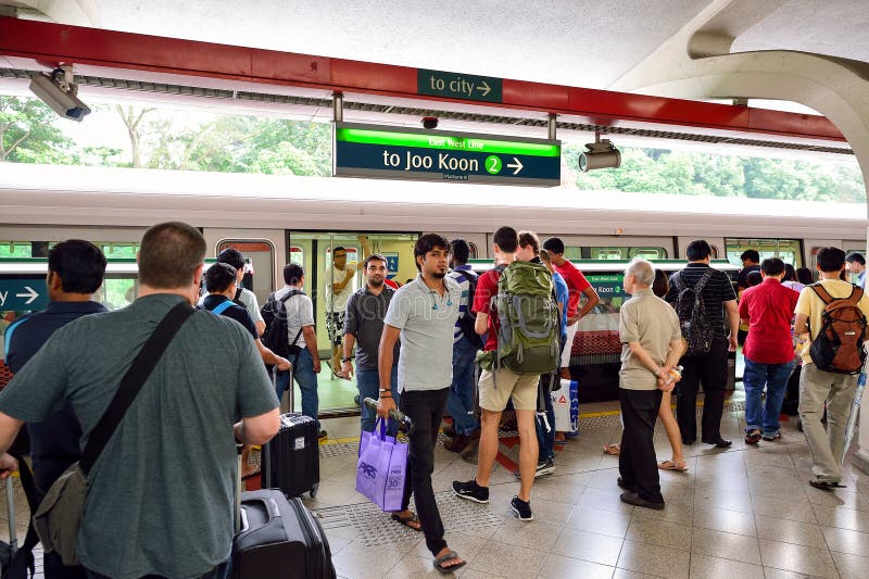 The Mass Rapid Transit editorial stock image. Image of boarding - 95873279
