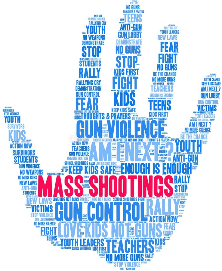 Mass Shootings Word Cloud stock vector. Illustration of lobby - 120677364