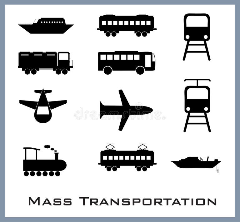 Mass transportation stock vector. Illustration of publick - 78775672