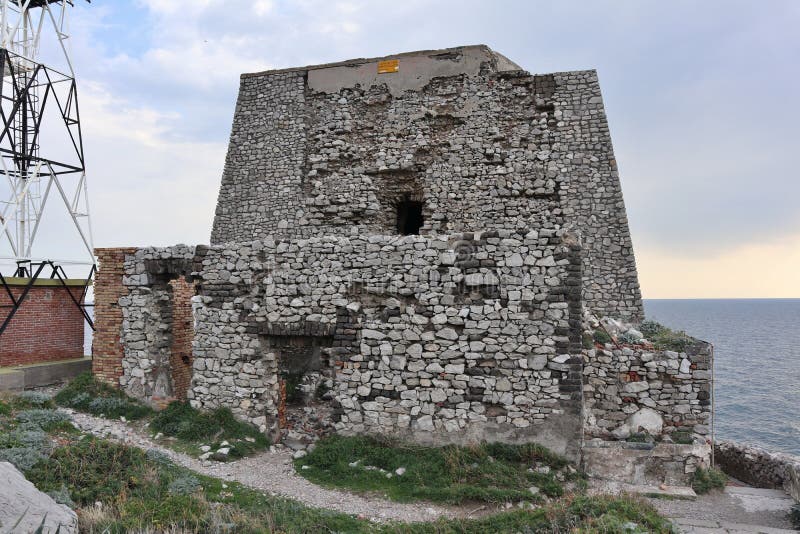 Massa Lubrense - Torre Minerva a Punta Campanella Stock Image - Image ...