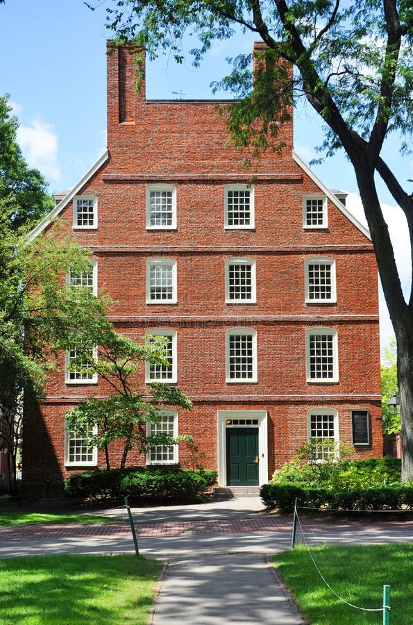 Massachusetts Hall (Harvard University) Stock Photo - Image of ...