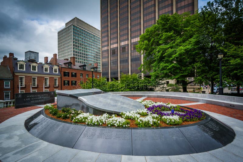 The Massachusetts Law Enforcement Memorial, in Beacon Hill, Boston ...