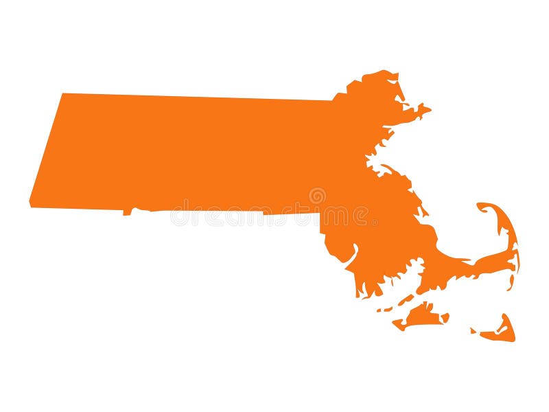 Massachusetts Map - Commonwealth of Massachusetts Stock Vector ...