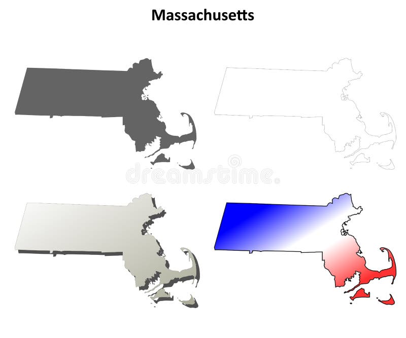 Massachusetts Outline Stock Illustrations – 1,500 Massachusetts Outline ...