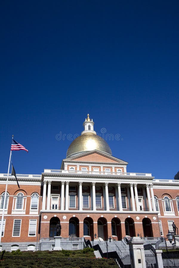 Massachusetts State House stock image. Image of gold, dome - 3516795