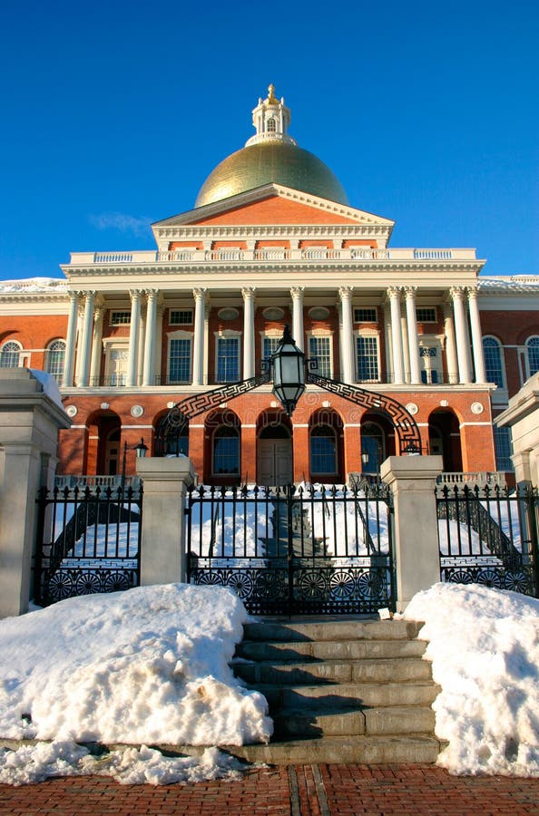 Massachusetts State House, Boston, MA. Editorial Stock Image - Image of ...