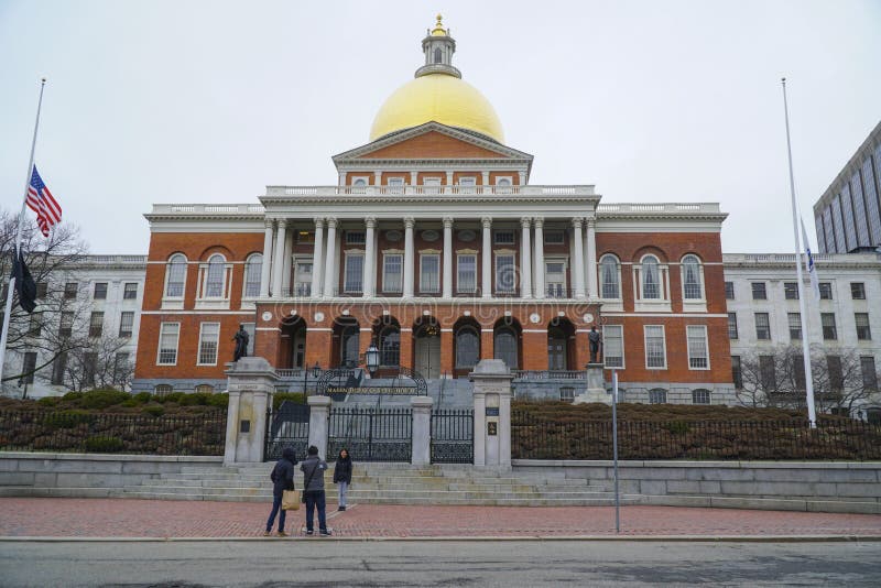 Massachusetts State House in Boston - BOSTON , MASSACHUSETTS - APRIL 3 ...