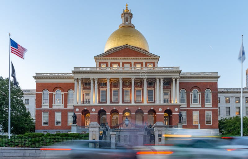 Massachusetts State House in Boston. MA. USA Stock Image - Image of ...